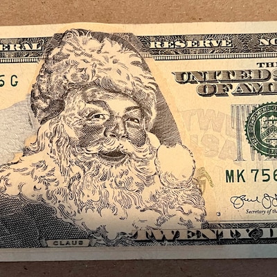 Mrs. Claus Dollar Bill Perfect Stocking Stuffer Complete Gift Christmas ...