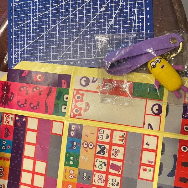 Numberblocks Math Cubes (0-10, Total 56 Pcs) DIY Kit, Educational ...