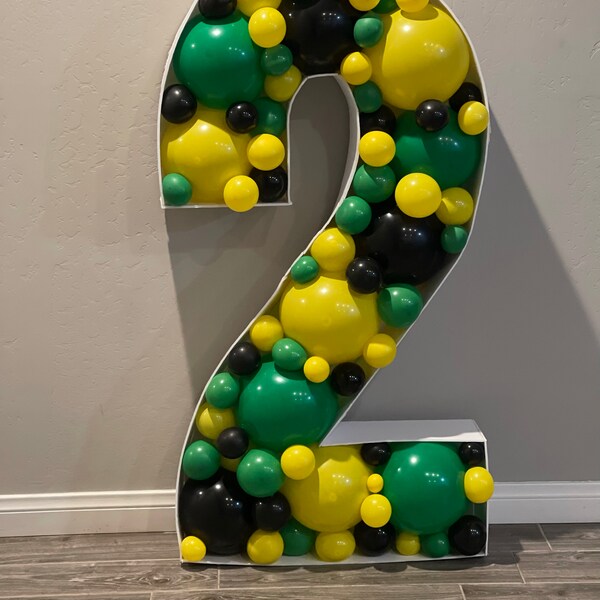 Number 2, Mosaic Numbers, Number Two From Balloons, Mosaic From ...