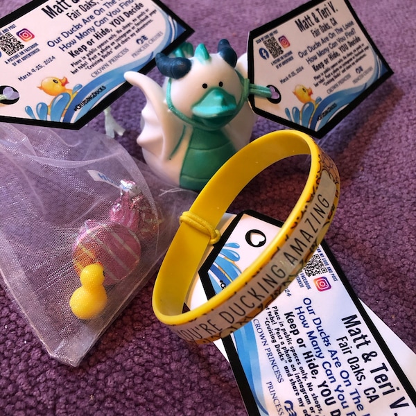 Duck Tags| Customized With YOUR Personal Info| RCL NCL Princess ...