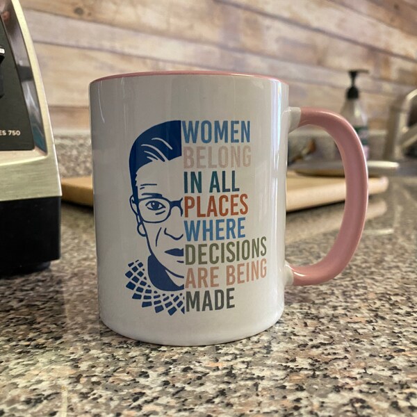 Ruth Bader Ginsburg Mug, RBG Mug, Gift for Her, Gift for Mom, Gift for ...