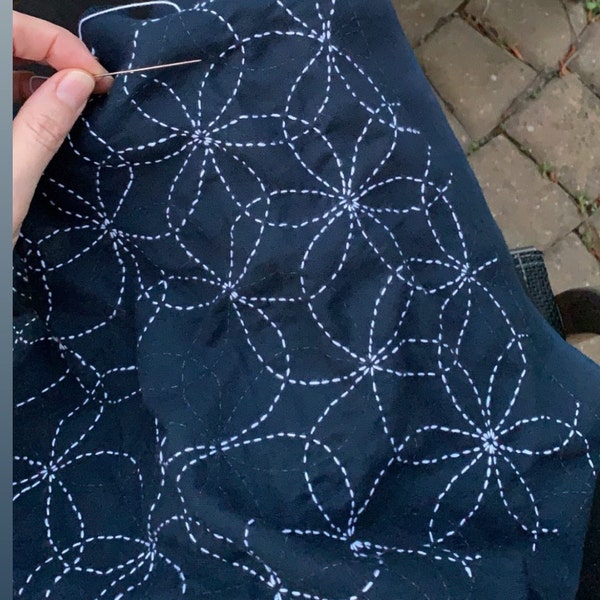 Sashiko Kit | Olympus Sashiko Embroidery Pattern, Traditional Japanese ...