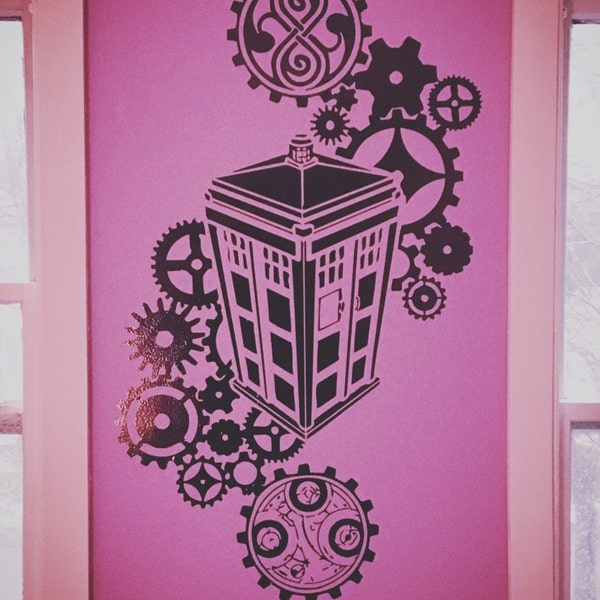 Doctor Who Movie Cartoon Wall Stickers Decals Murals Sticker Home Art ...
