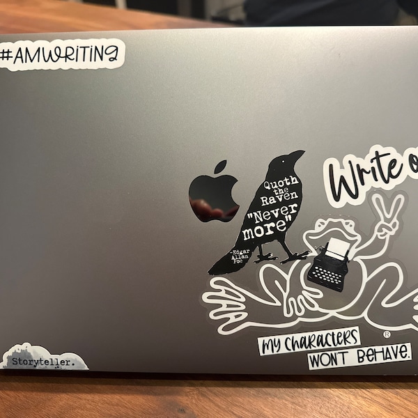 Writing Lovers Vinyl Die-cut Sticker Bundle, 12 Stickers for Writers ...