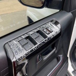 5TH Gen 4RUNNER Toyota Door Controls Faces Wraps 2014 2023 4 Pieces Kit ...