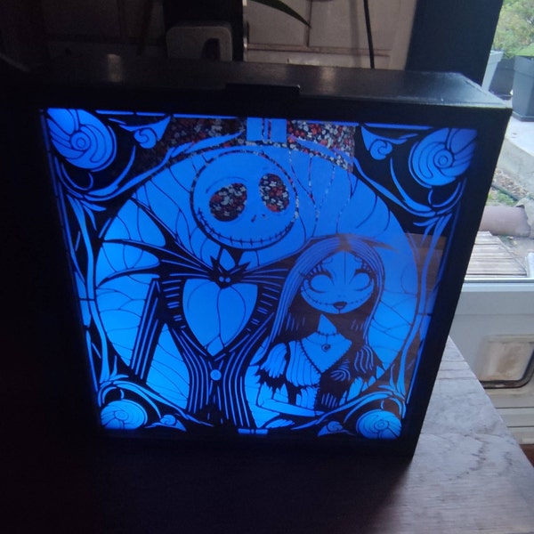 8"x8"x3", 3mm Wood, Lightbox, Shadow Box, SVG File, Mirror Box ...