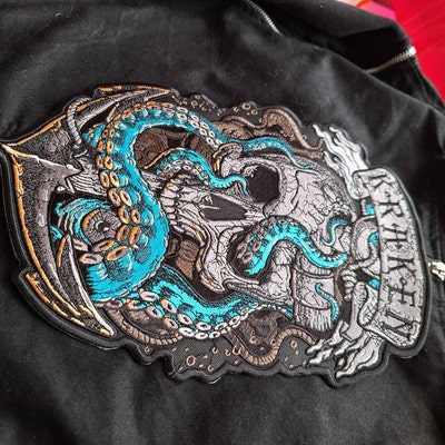 KRAKEN Large Back Patch for Vest - Etsy