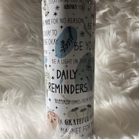 Daily Reminders Affirmations Can Glass Positive Motivation - Etsy Canada