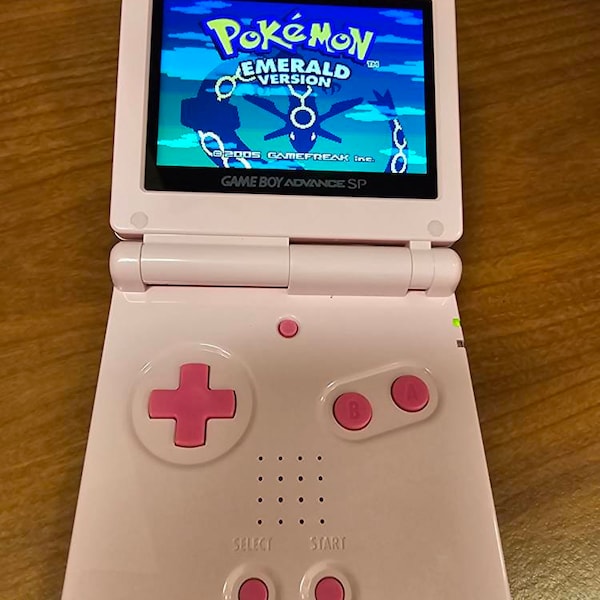 Custom GBASP IPS Modded Gameboy Advance SP - Backlit Screen With New ...