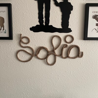 Giant Personalized Rope Wall Name for Nursery Decor, Extra Large ...