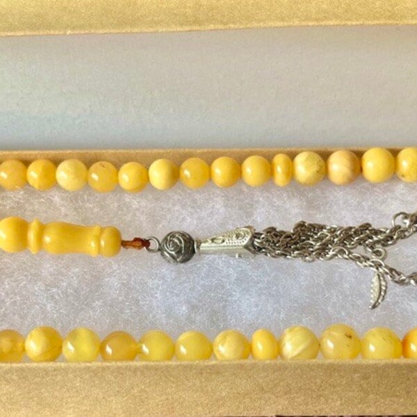 Rare Antique Natural Untreated Saudi Arabia Black Coral Prayer Beads ...