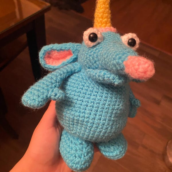 Tutter Blue Mouse Crochet Pattern PDF | ENGLISH | Amigurumi | Toy ...