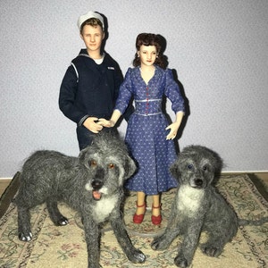 MADE to ORDER Custom Miniature 1/12 Scale Irish Wolfhound Dog | Etsy