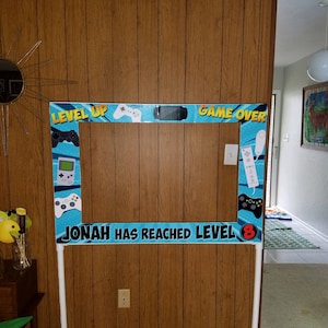 PRINTABLE Video Game Photo Booth Frame, Video Games Birthday Party ...