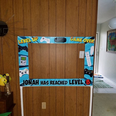PRINTABLE Video Game Photo Booth Frame, Video Games Birthday Party ...