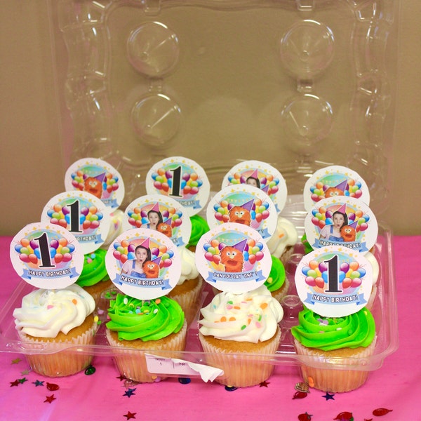 FUN CAKE DECOR | Ms. Rachel Printable Blue Happy Birthday Cake Topper ...