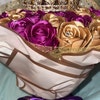 Glitter Ramo Buchon, Eternal Rose Bouquet, Handmade Fake Flowers ...