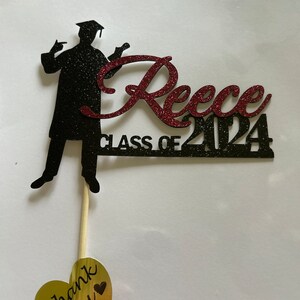 Personalized Graduation Cake Topper Class of 2024, Custom Cake Topper ...