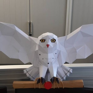 DIY Papercraft Owl,3d Owl Model,origami Owl,owl Templates,sitting Owl ...