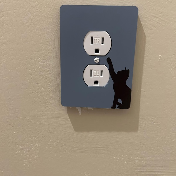 Playful Cat Switch Light Plate Cover - Multiple Options - Etsy