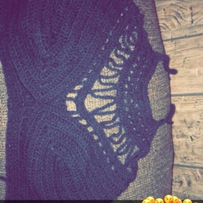 CROCHET PATTERN Gothic Crochet Crop Top, Black Alternative Festival ...