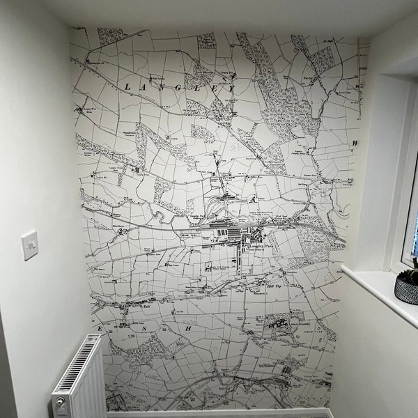 Custom Map Wallpaper - Bespoke Historical Map Wallpaper Mural of Any ...