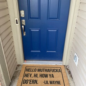 Lil Wayne Doormat, Welcome Mat Lil Wayne, Funny Doormat, Hello ...