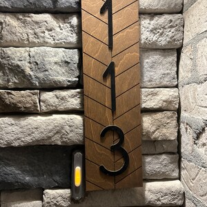 House Numbers Address Sign Vertical Outside Sign Custom - Etsy