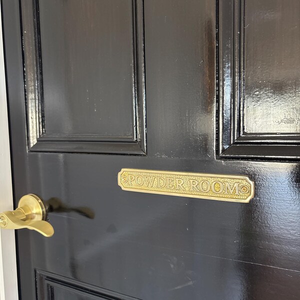 Solid Brass "loo" Door Sign in a Choice of Three Finishes Polished ...