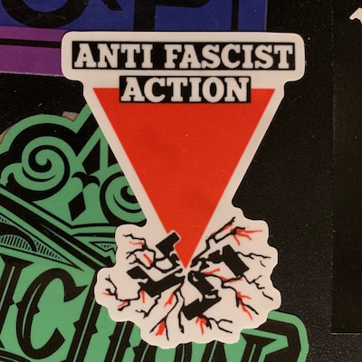 Anti-fascist Action Vinyl Sticker Anti-racist Decal Antifa Vintage ...
