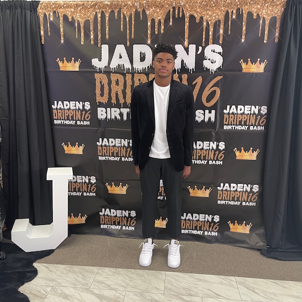 Swag 16 Birthday Backdrop Backdrop Photo Photo Step and Repeat Sweet 16 ...