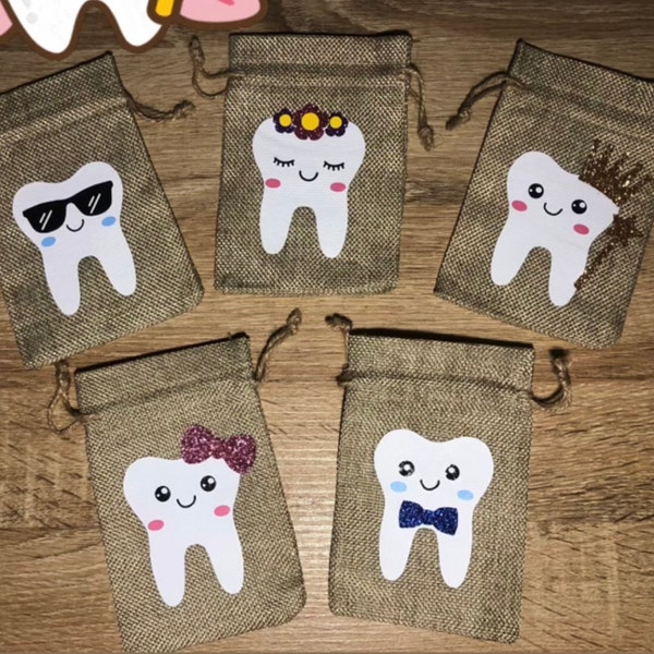 Tooth Fairy Bag Design Bundle - SVG - DXF - EPS - Tooth Pouch Designs ...