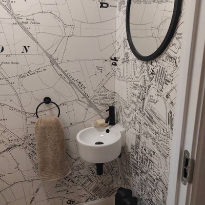 Custom Map Wallpaper Bespoke Historical Map Wallpaper Mural of Any ...