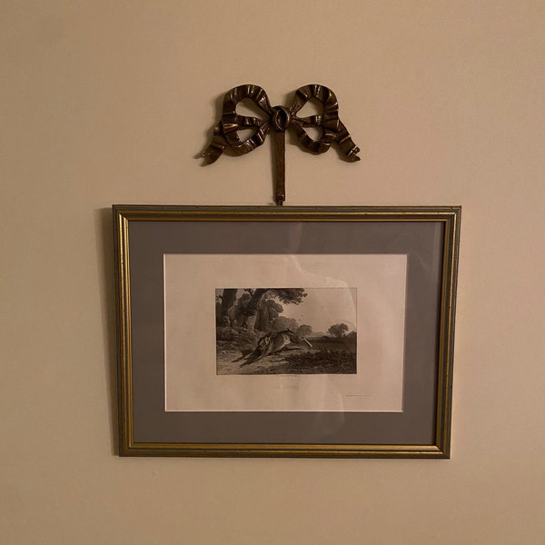 Vintage Brass Plate Holder Brass Dish Mount Display, Plate Display ...