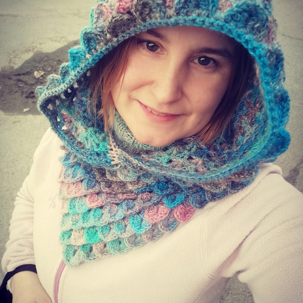 Dragon Rider Hooded Scarf Crochet Pattern-digital PDF Download Only - Etsy