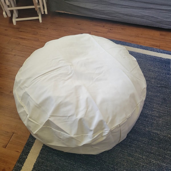 Travel Size Faux Leather Newborn Posing Bean Bag Photo Prop - Infant Poser Pillow -photo Prop ...