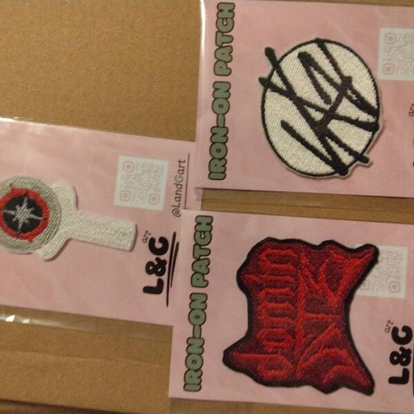 Stray Kids CHK CHK BOOM Inspired Embroidery Iron on Patch Set for ...