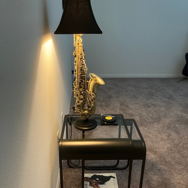 Handmade Alto Saxophone Lamps: Gold, Silver, Black, White, Satin Finish ...
