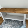 Solid Wooden Bench Seat Storage Unit Table - Etsy UK