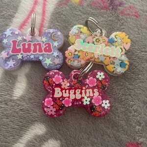 Ice Cream Pet Tag - Etsy
