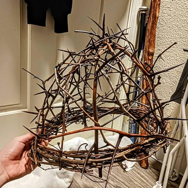 MUSEUM “SHROUD of Turin” Quality Crown of Thorns Easter Jesus ...