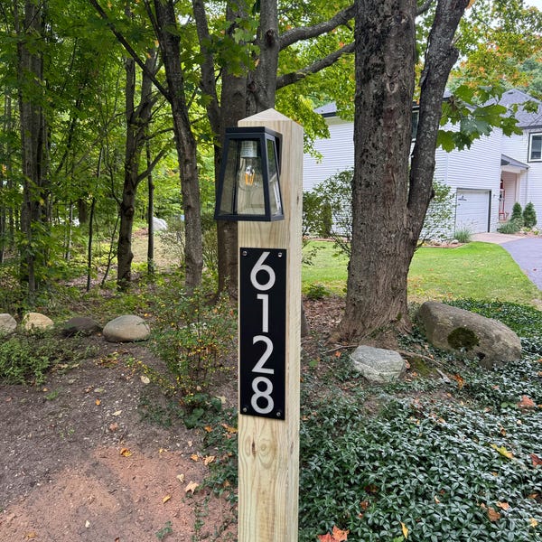 Five Number Vertical, Address Sign, Modern House Numbers, Address ...