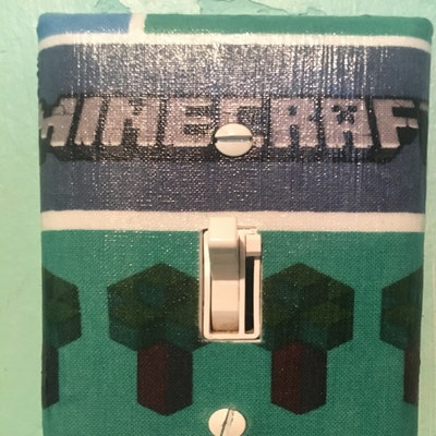 Minecraft Light Switch Cover Outlet Cover Wall Decor Room Decor ...
