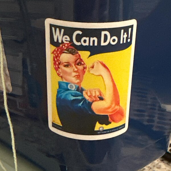 Rosie the Riveter Sticker / Bumper Sticker / Vinyl Sticker / Vintage ...