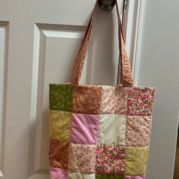 Patchwork Tote Quilted BAG PATTERN. PDF Instant Download - Etsy