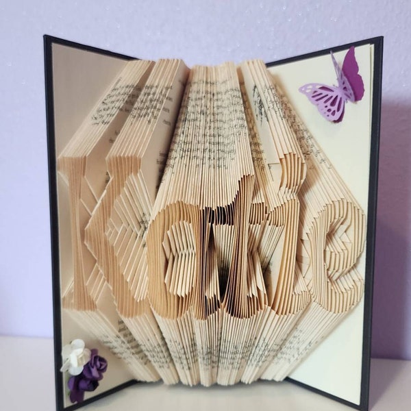 Book Folding Alphabet - Individual Letters to Create Words & Phrases - Etsy