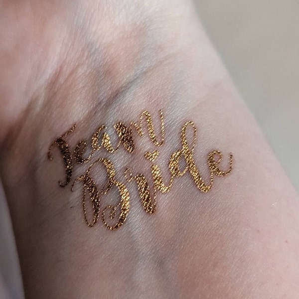Team Bride Hen Party Temporary Tattoos / Bride to Be Hen Party Tattoo ...