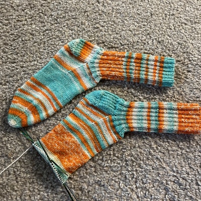 KNITTING PATTERN Boot Socks Knitting Pattern, Cozy Knit Socks Pattern ...