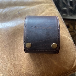 Handmade Leather Pen Holder, Leather Pen Cup, Pencil Case, Leather ...