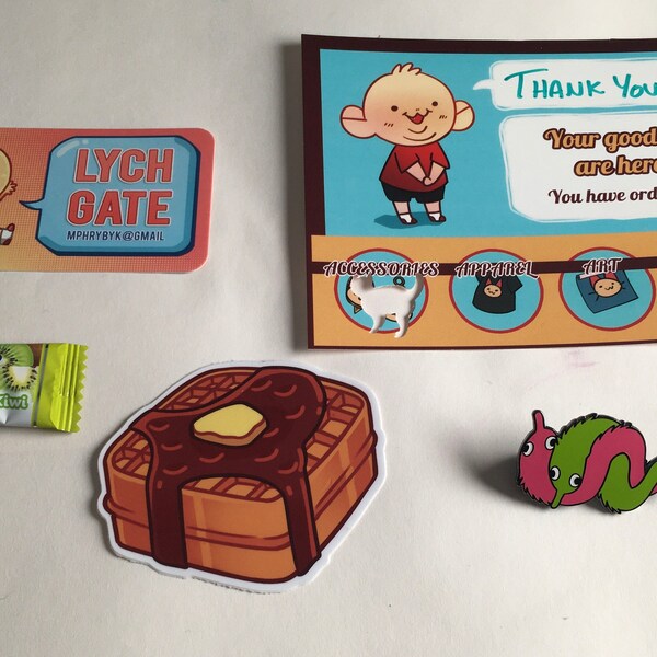 Cuddle Pile - Worm on String Enamel Pin - Etsy